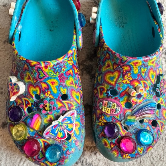 CROCS | Shoes | Lisa Frank Crocs Kids Clogs With Charms | Poshmark